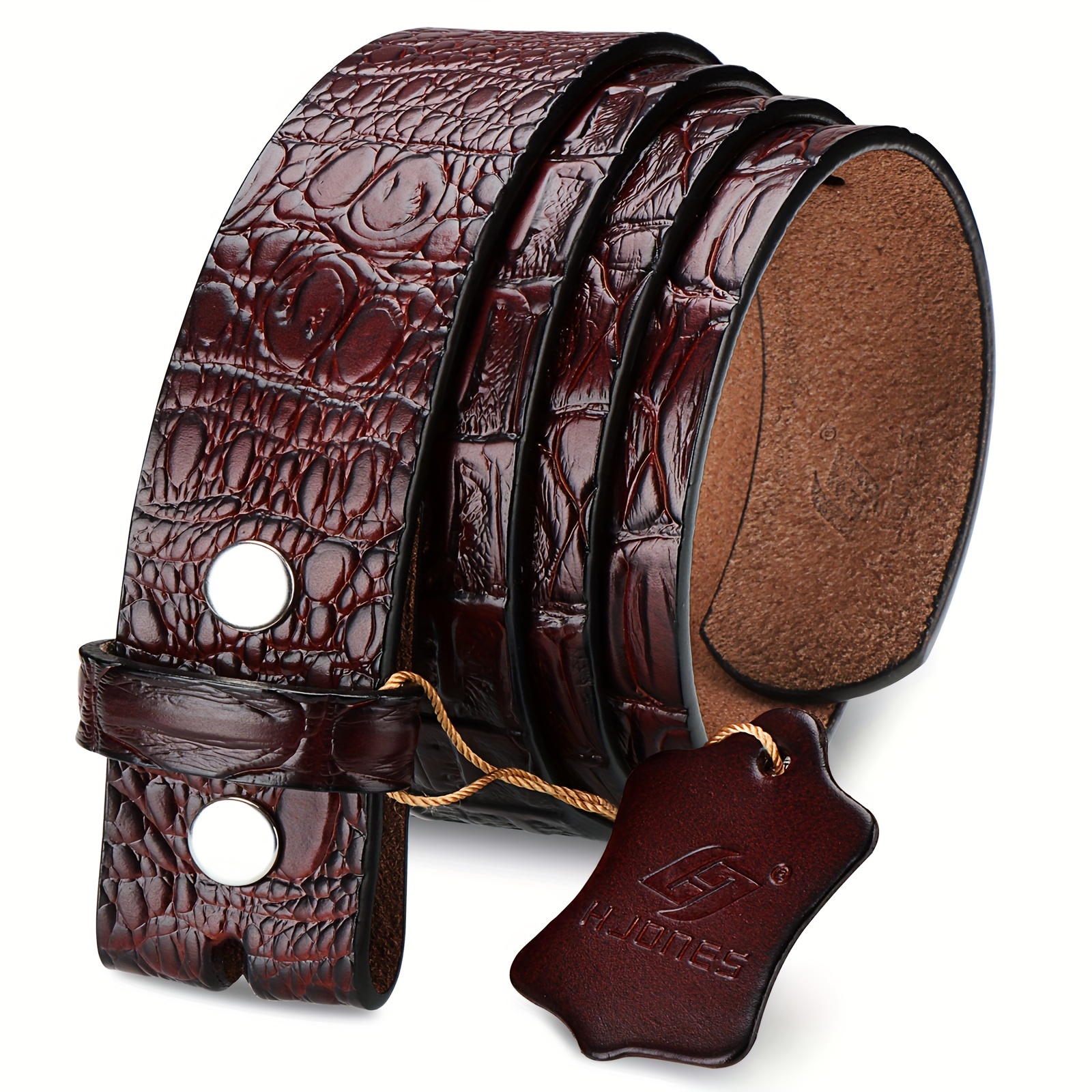 men leather belt sold on Temu United States