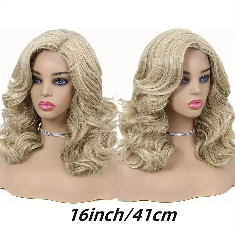 Elegant Body Wave Bob Wig 16 Inch High Temperature Fiber 150