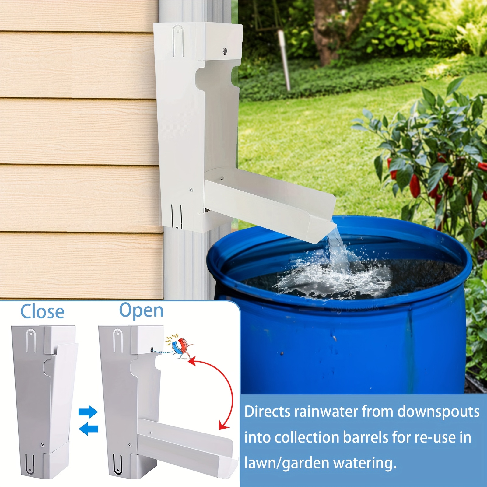Rain Barrel Diverter Kit With Filter & Brass Faucet - Complete ...