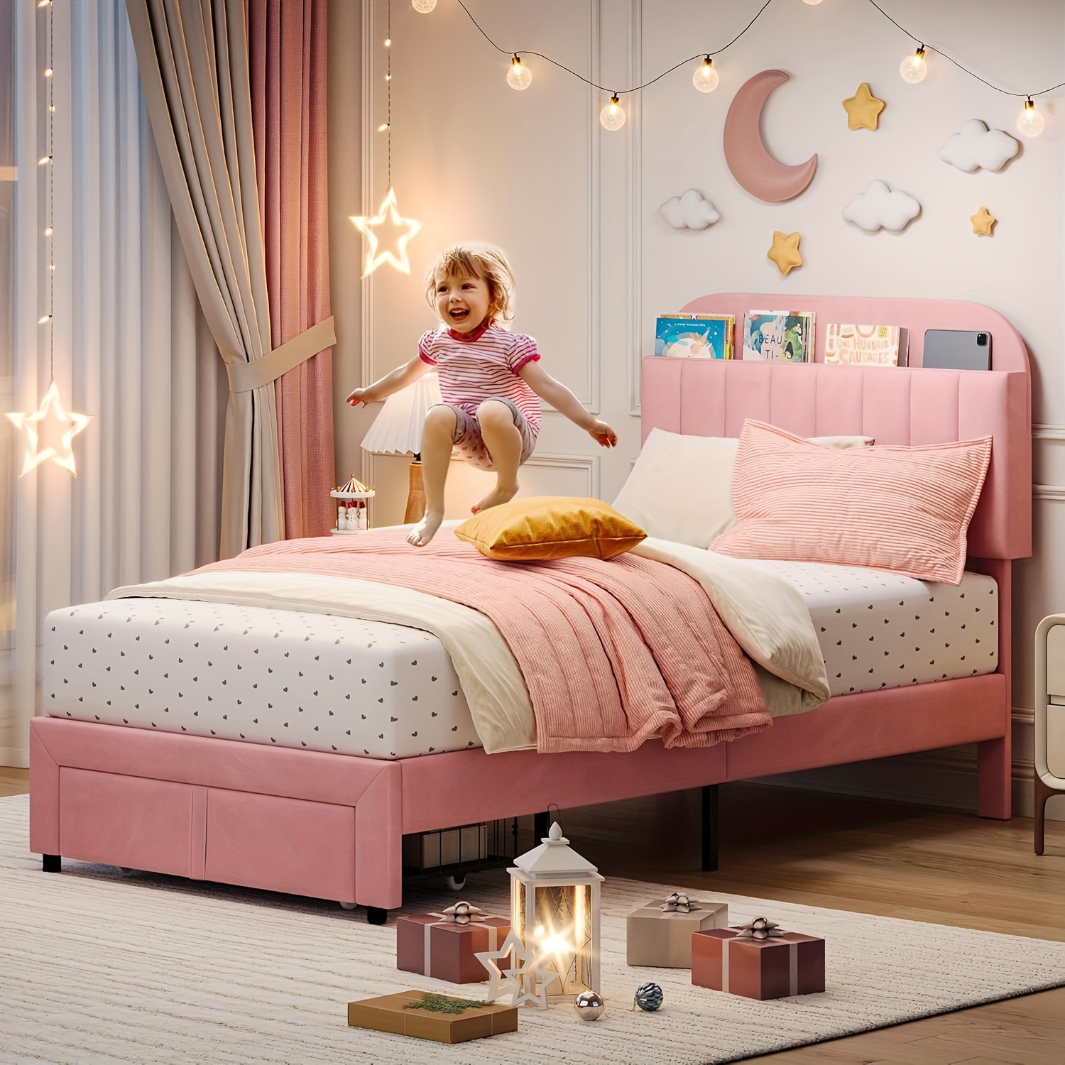Estructura De Cama Twin Xl Con Cajones