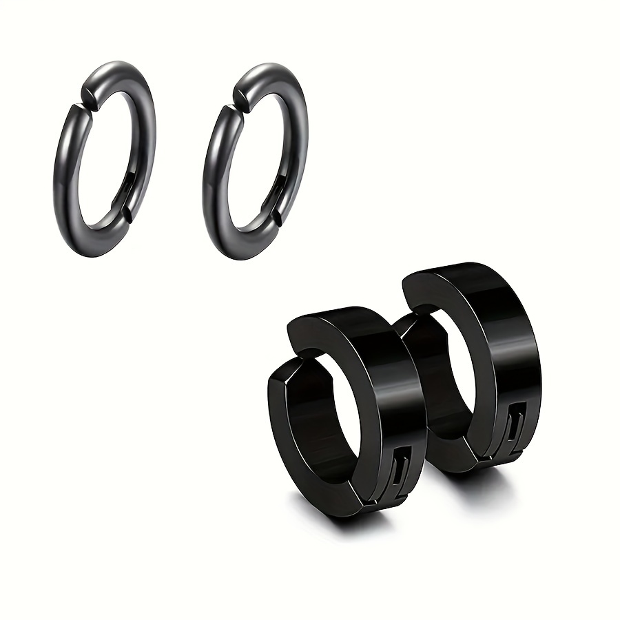 Stainless Steel Ear Clips Men Punk Fashion Non Piercing - Temu United ...