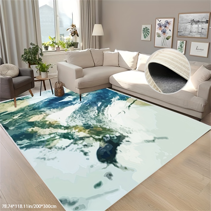 Modern Design Black Grey Charcoal Rugs Living Room Extra - Temu United ...