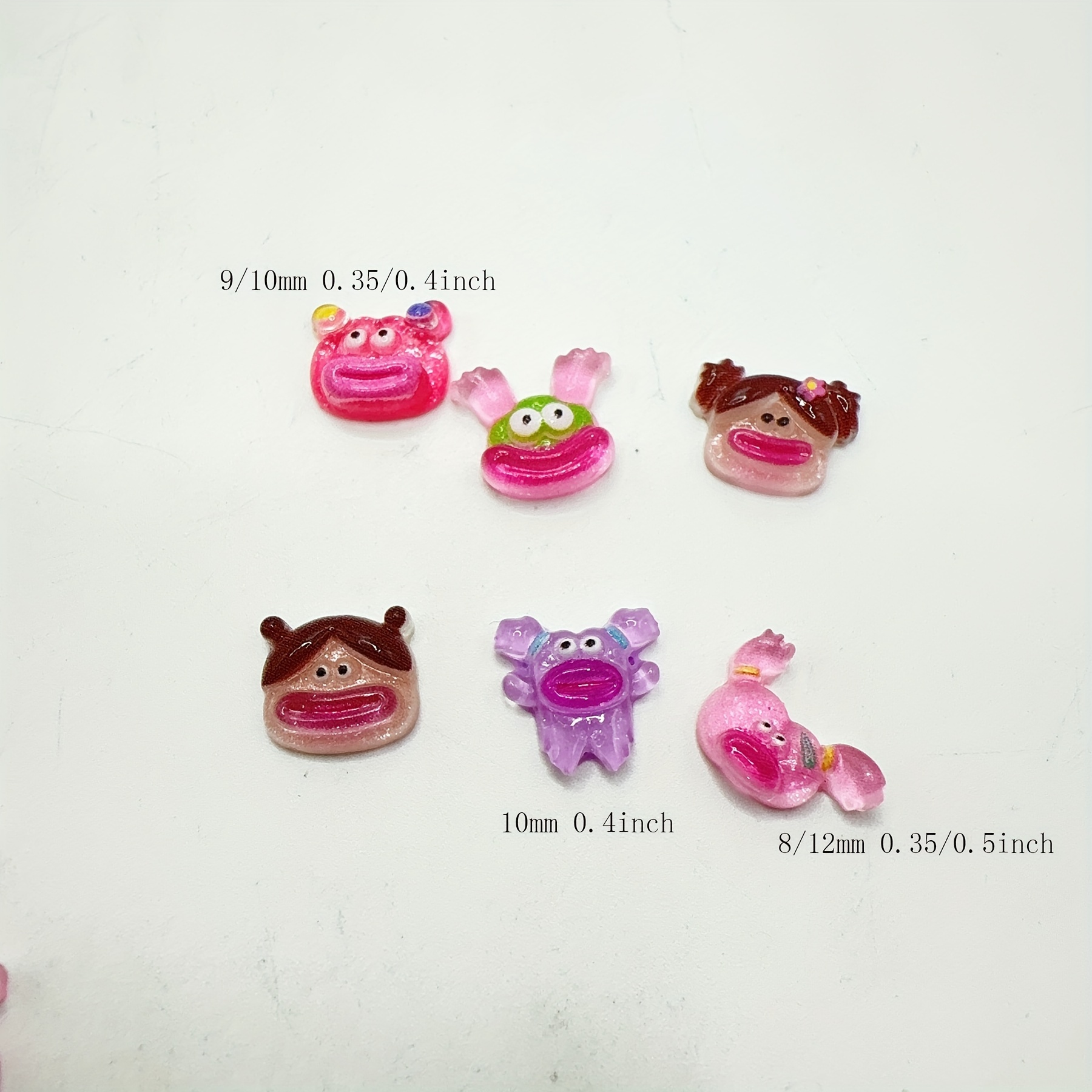 Cute Mini Kawaii Cartoon Cute Girls Heart Resin Scrapbook - Temu United ...