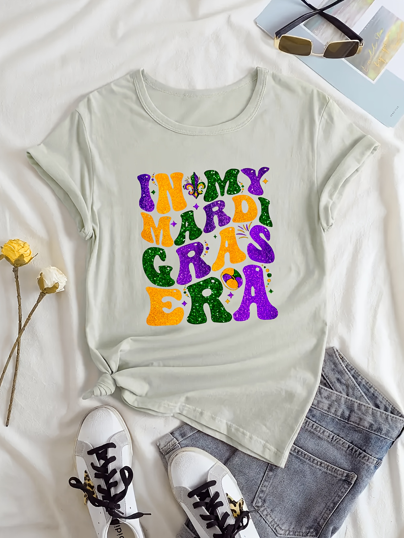 Letter Print T Shirt Short Sleeve Crew Neck Casual Top Temu United