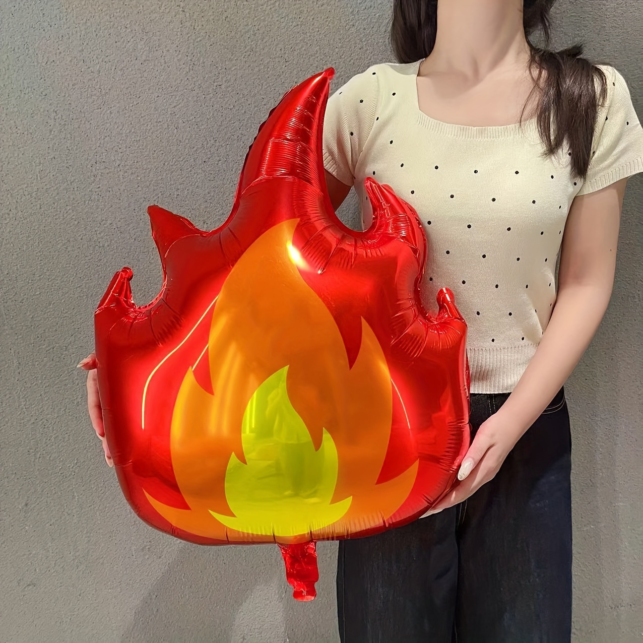 소방관 테마 불꽃과 소화기 풍선 생일 파티 휴일 및 실내외부 장식에 완벽 자체 밀봉 알루미늄 호일 Temu