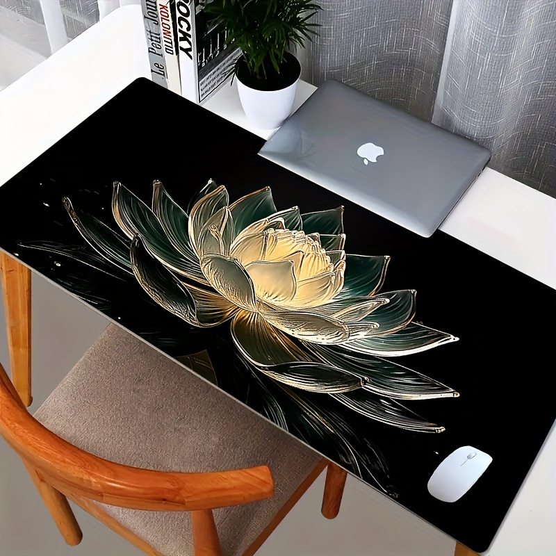polyester mouse pad lotus flower gaming mouse - Temu Australia