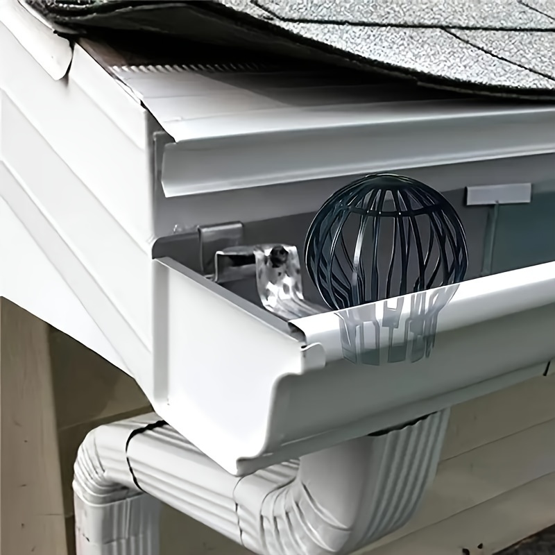 3pcs Roof Drain Gutter Guards, Plastic Round Downspout Grid Covers ...