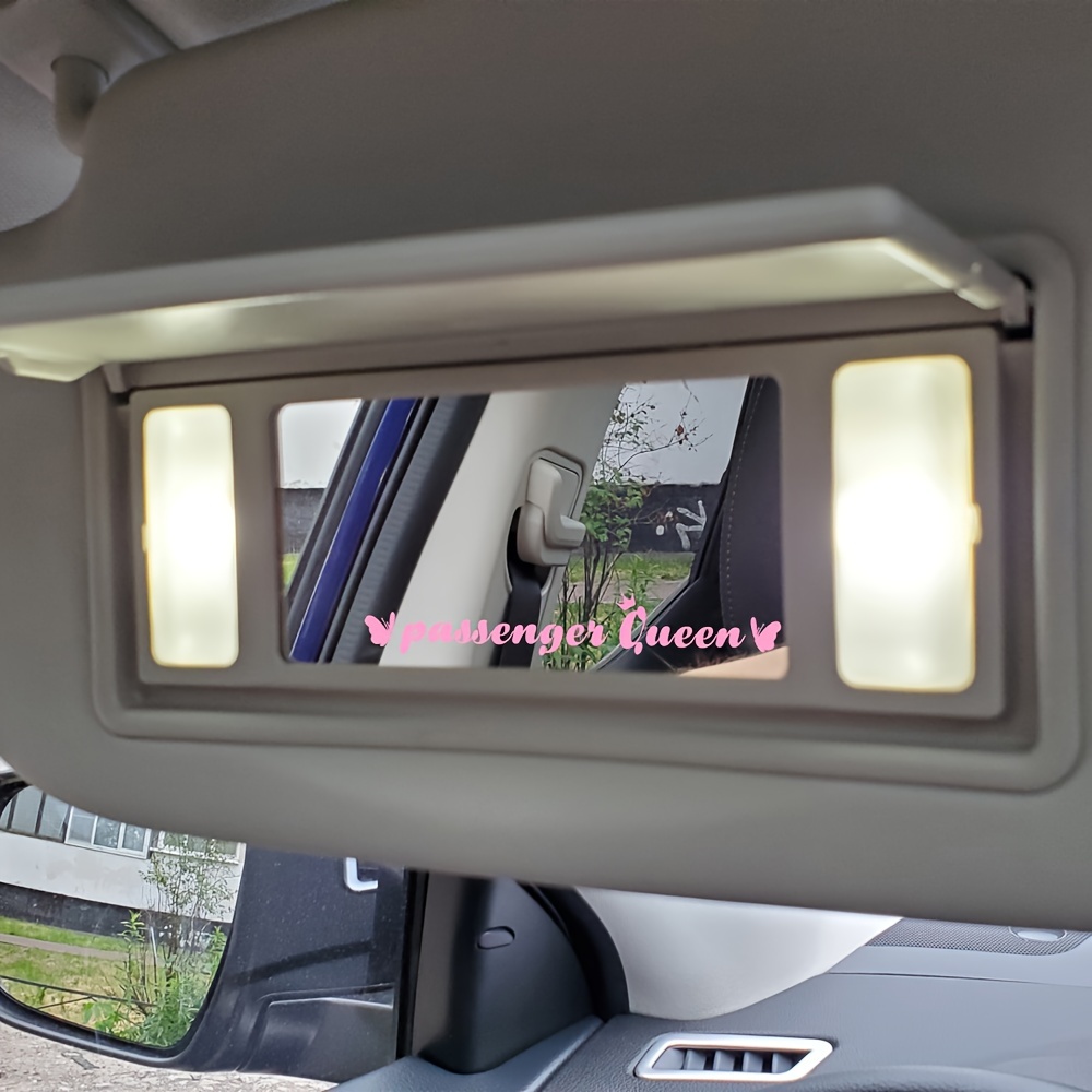 Passenger Queen Stickers Cute Car Rearview Mirror Makeup - Temu New Zealand