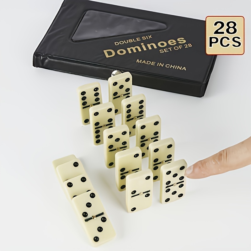 Dominoes Set, Classic Board Games, Double 6 Domino Game Set, 28 Pieces ...