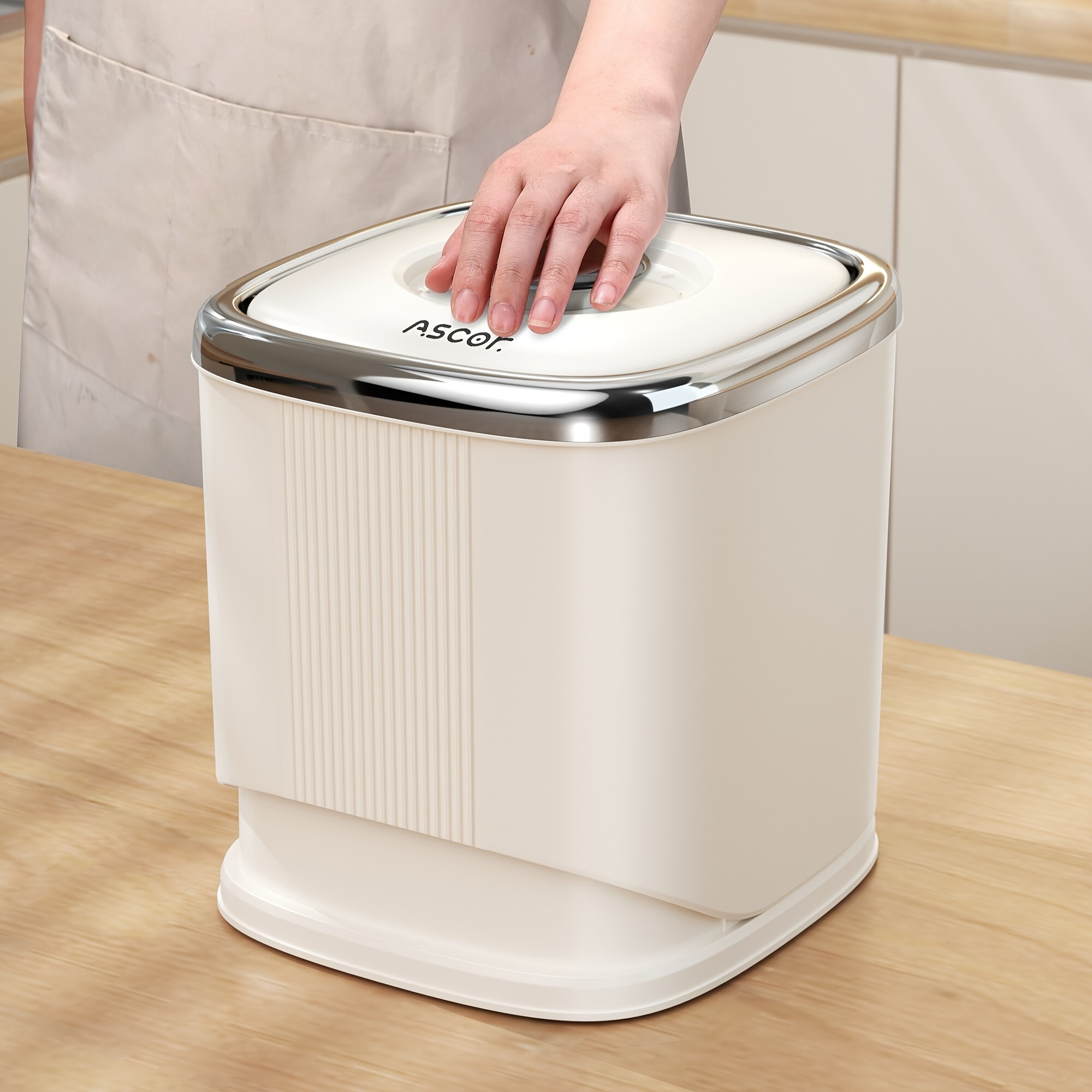 Yumiplus Large Capacity Rotating Rice Dispenser Airtight - Temu