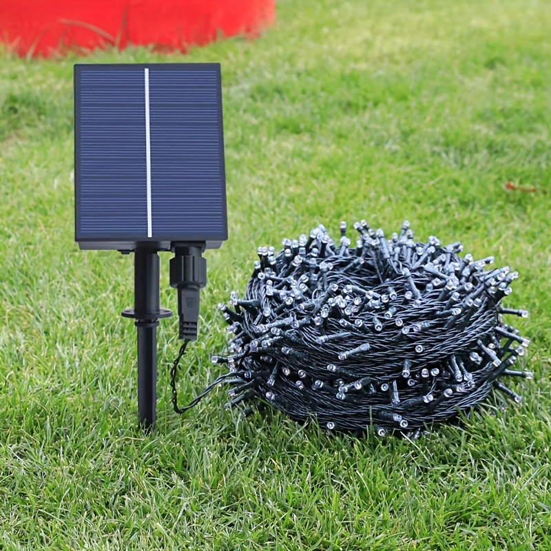 High Bright String Lights Large Solar Panel+lithium+remote - Temu Canada