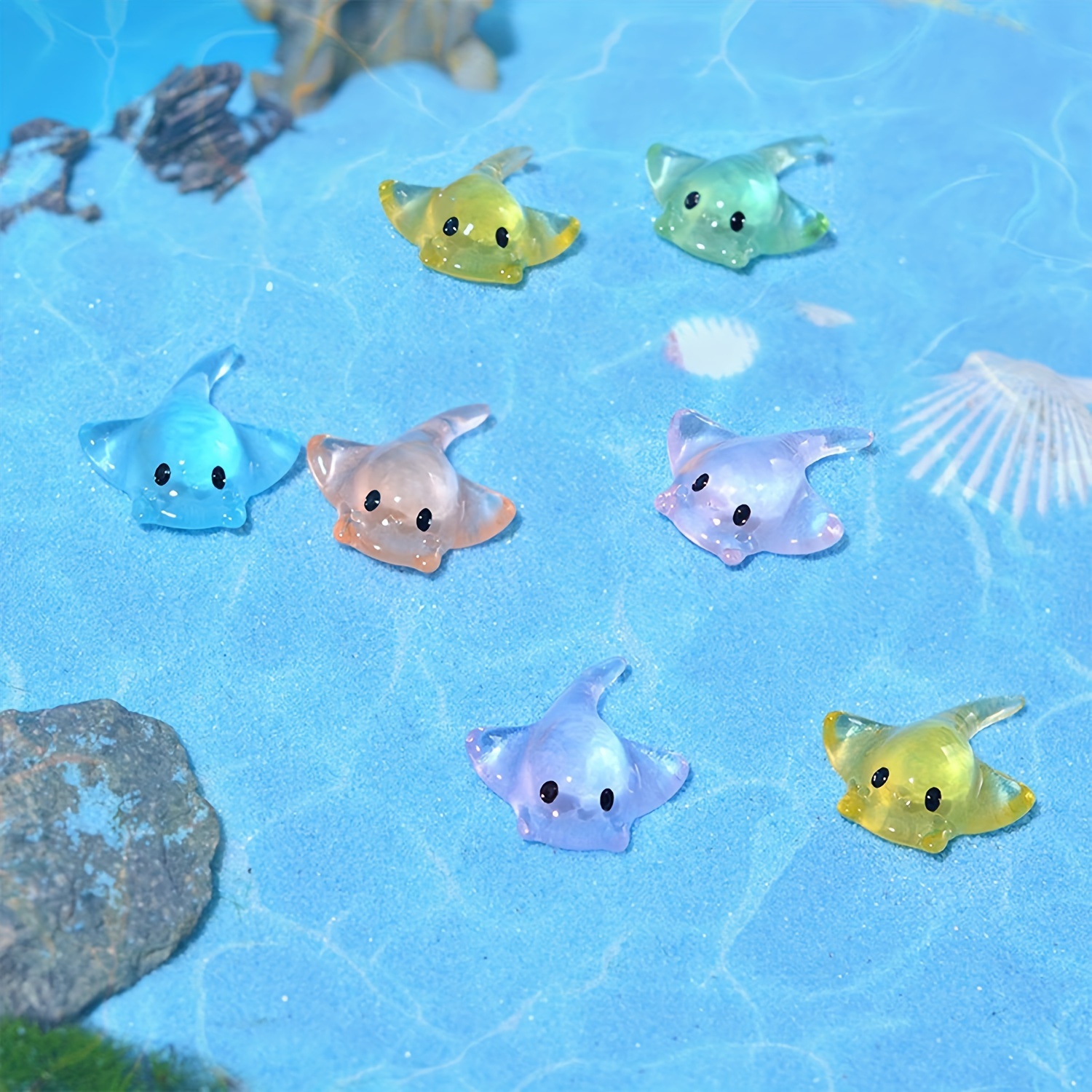 Value Pack Miniature Sting Ray Figurines Mini Manta Ray - Temu South Africa