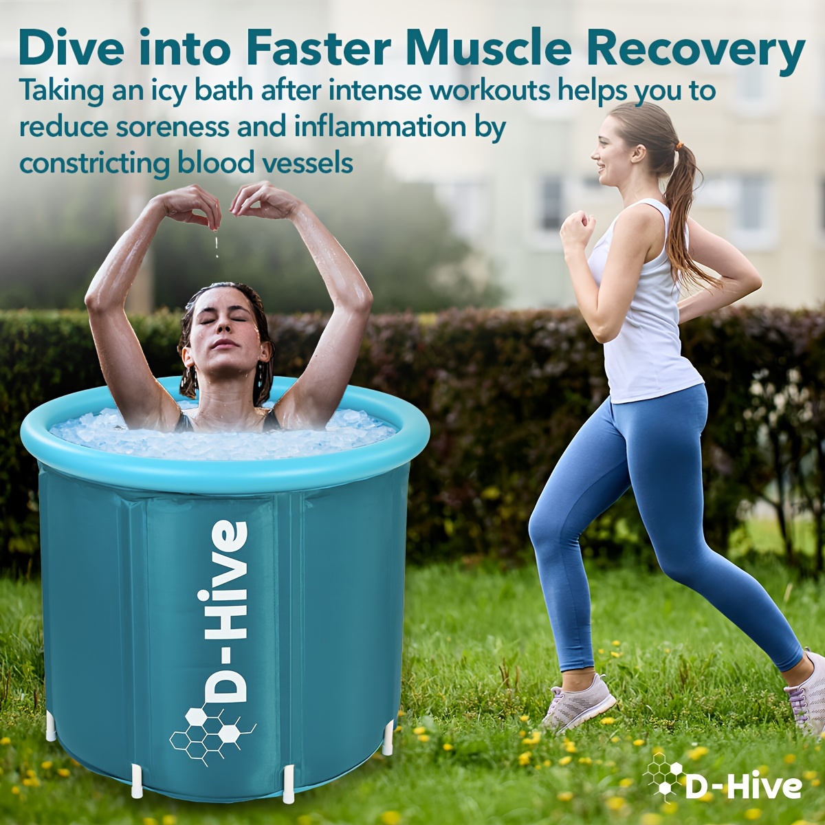 Extra Large Durable Portable Ice Bath Tub Athletes Extra - Temu