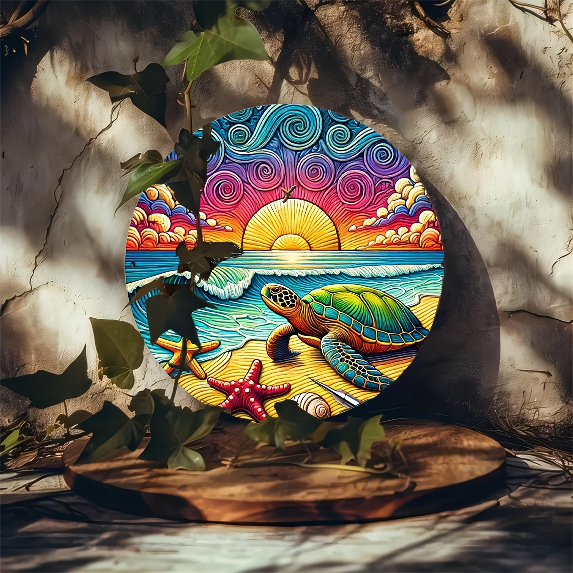 Beach themed Round Aluminum Sea - Temu