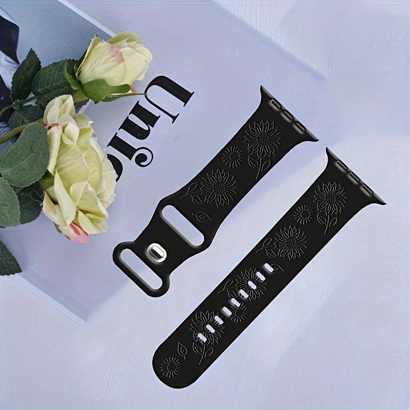 Sunflower Band Compatible Iwatch Bands Women Soft Glossy - Temu Canada