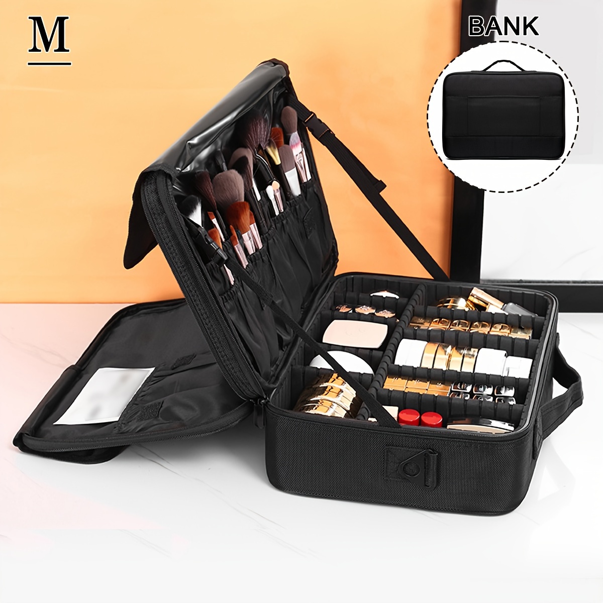 Kit cosmetics travel makeup case store