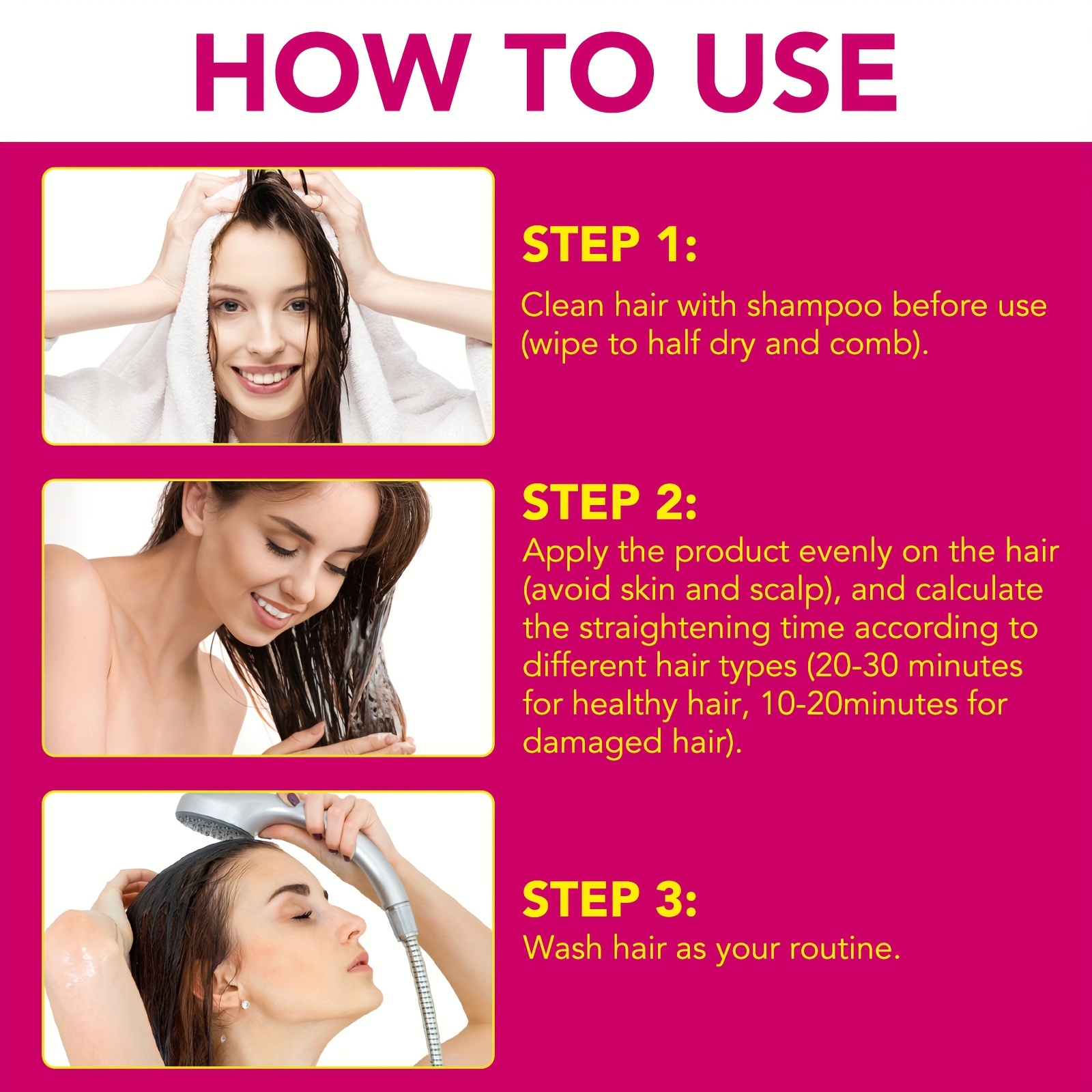 Protein Straightening Cream Makes Hair Soft Smooth - Temu