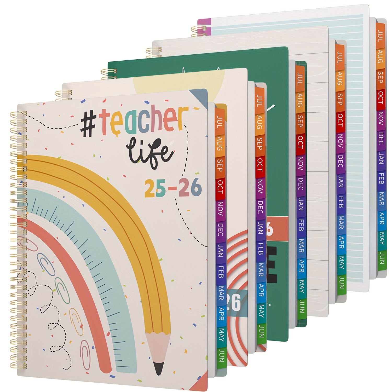 Heart Glasses Teacher Planner 2025-2026 - Undated With Stickers ...