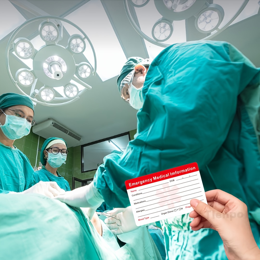 Emergency Medical Alert Wallet Cards Quick Access Peace Mind - Temu Belgium