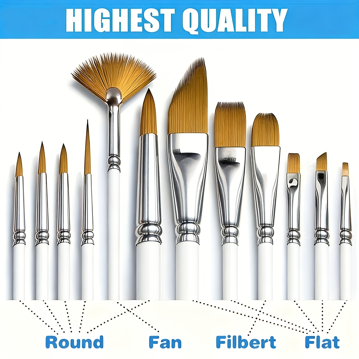 artist brushes sold on Temu United States