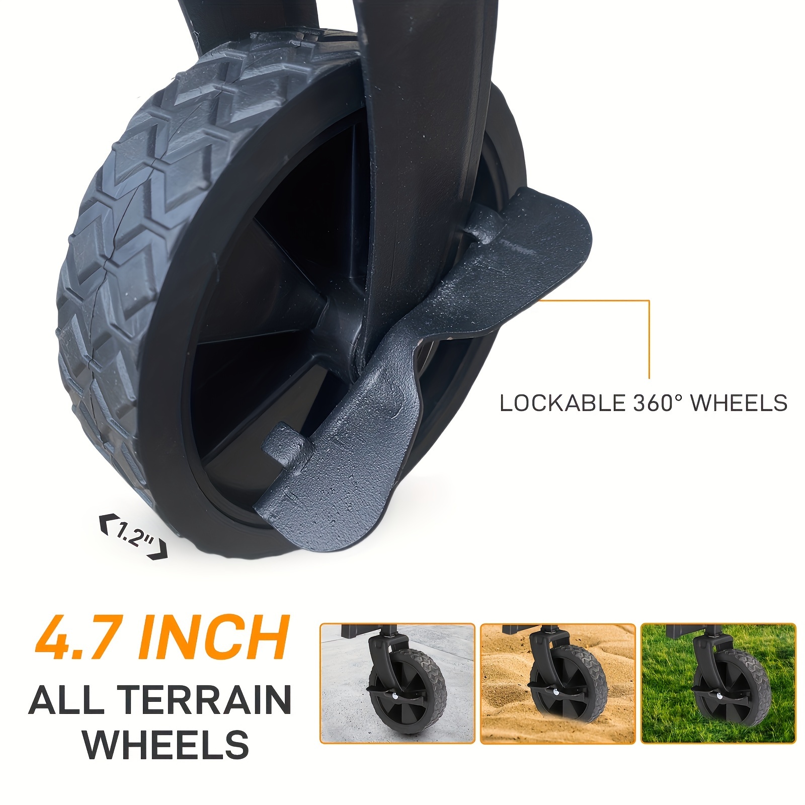 Large Capacity Camper Outdoor Collapsible Folding Trolley - Temu