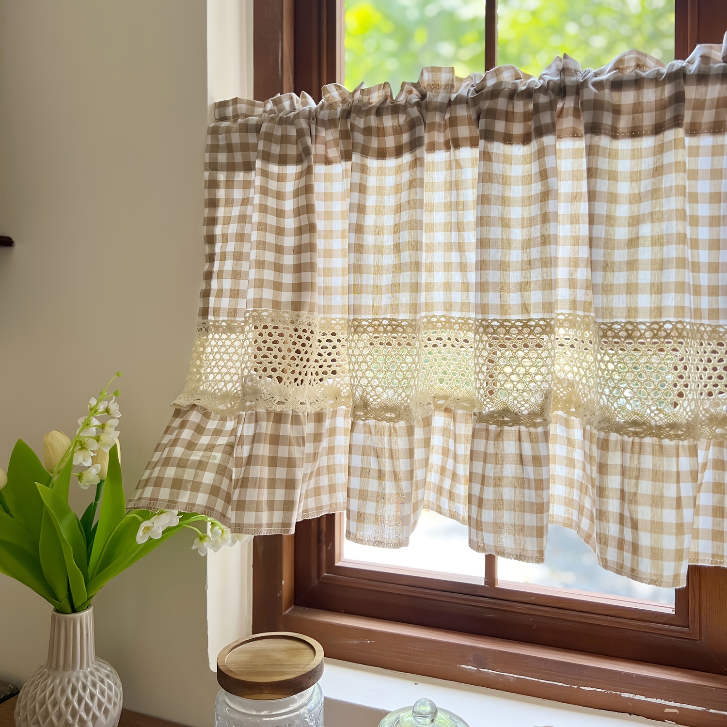 kitchen curtains sold on Temu United States