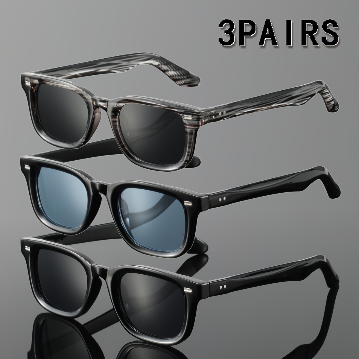 mens square frame glasses - Morocco