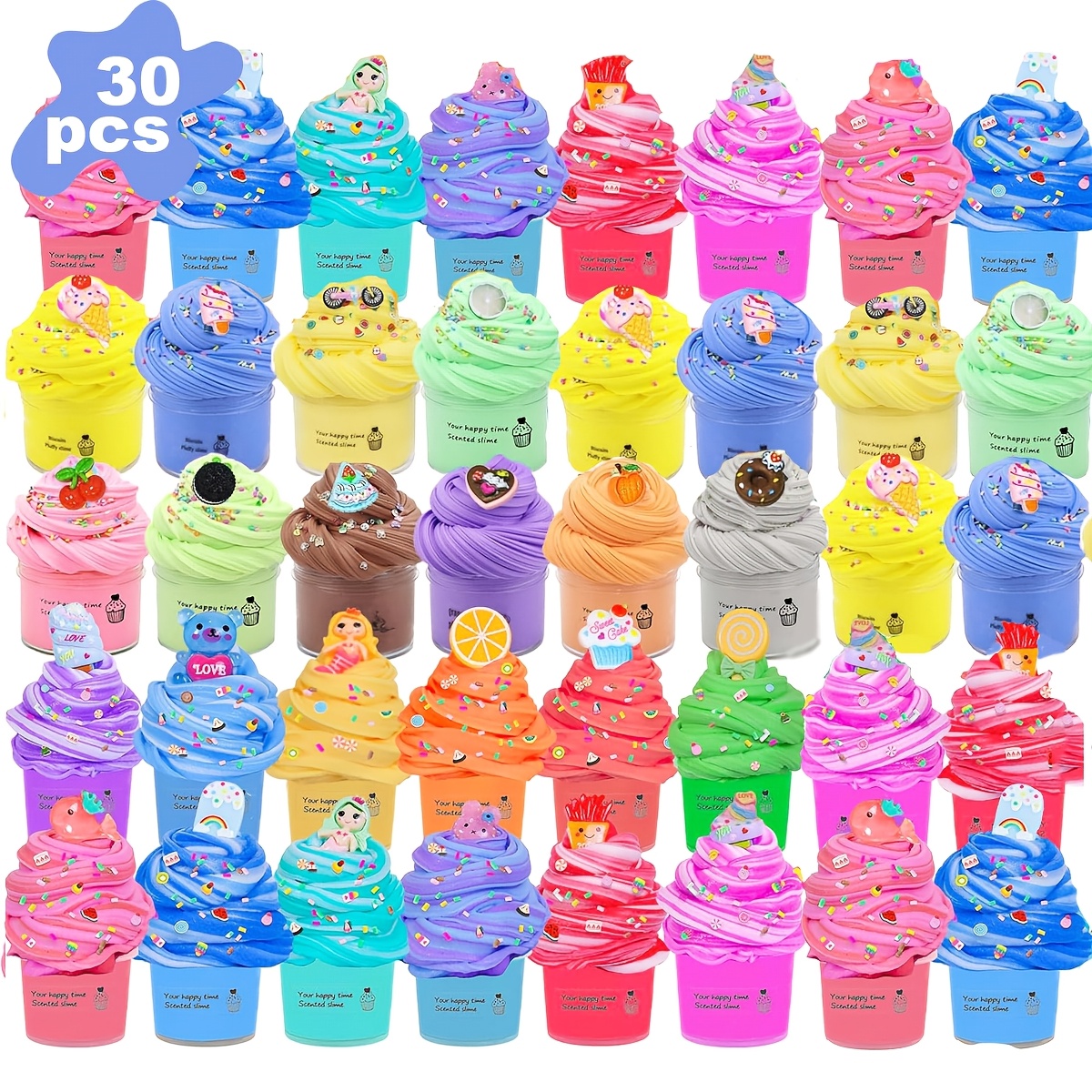 slime fluffy sold on Temu United States