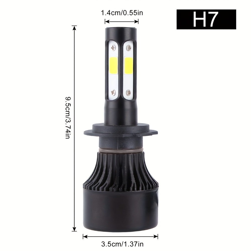 H7 Led 헤드라이트 키트 전구 6500k 밝은 빔 Canbus 에러 없는 Led 헤드라이트 2개 세트 - 차량 용품 - Temu