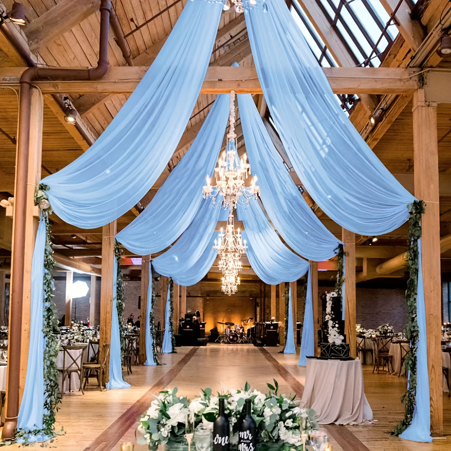 ceiling drapes sold on Temu United States