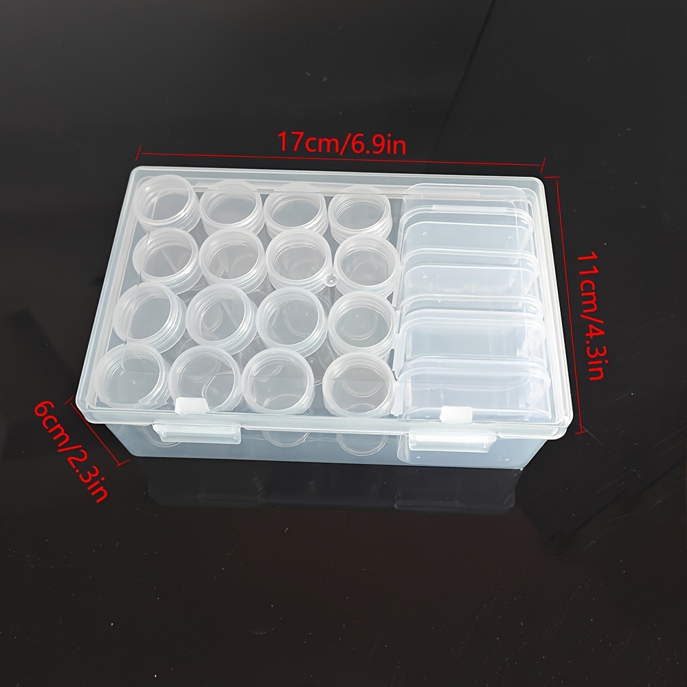 clear plastic storage organizer set compact portable jewelry - Temu