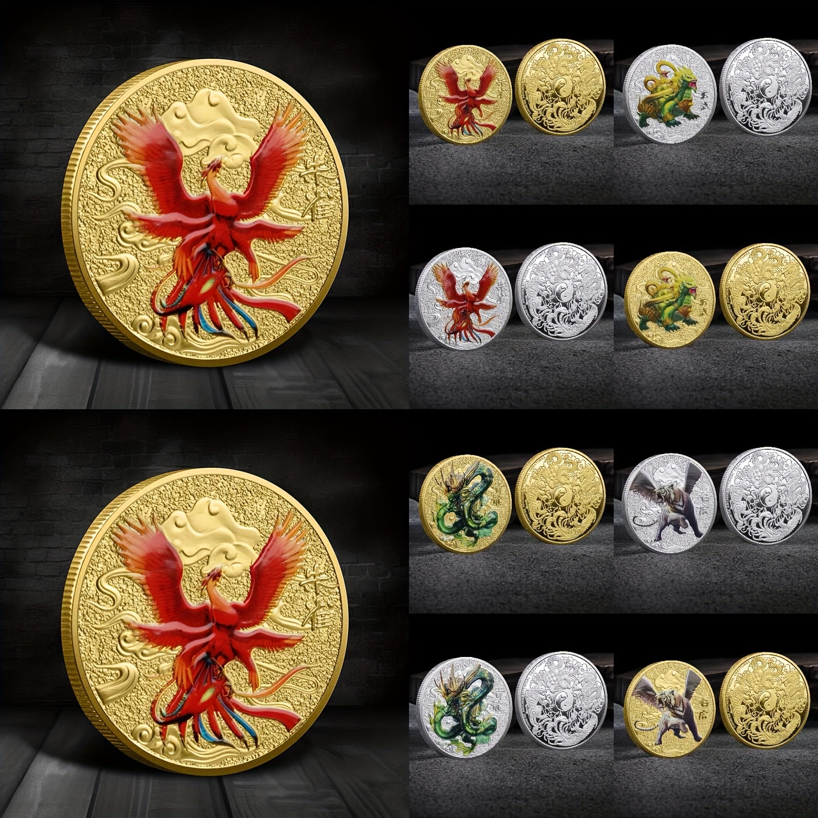 challenge coin collection sold on Temu United States