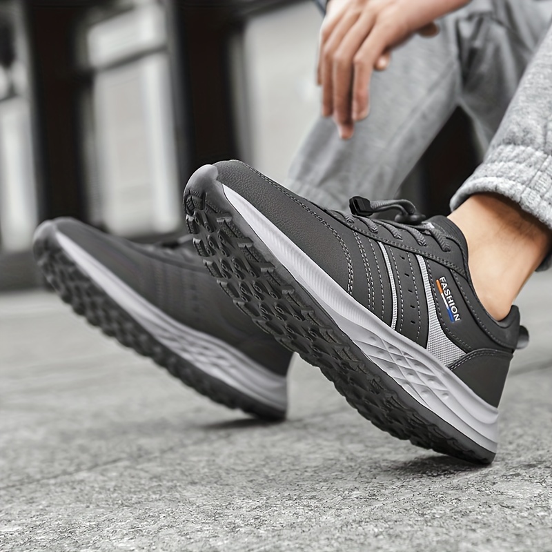 Mens Trendy Soft Sole Sneakers With Adjustable Buckle Comfy Non Slipn ...