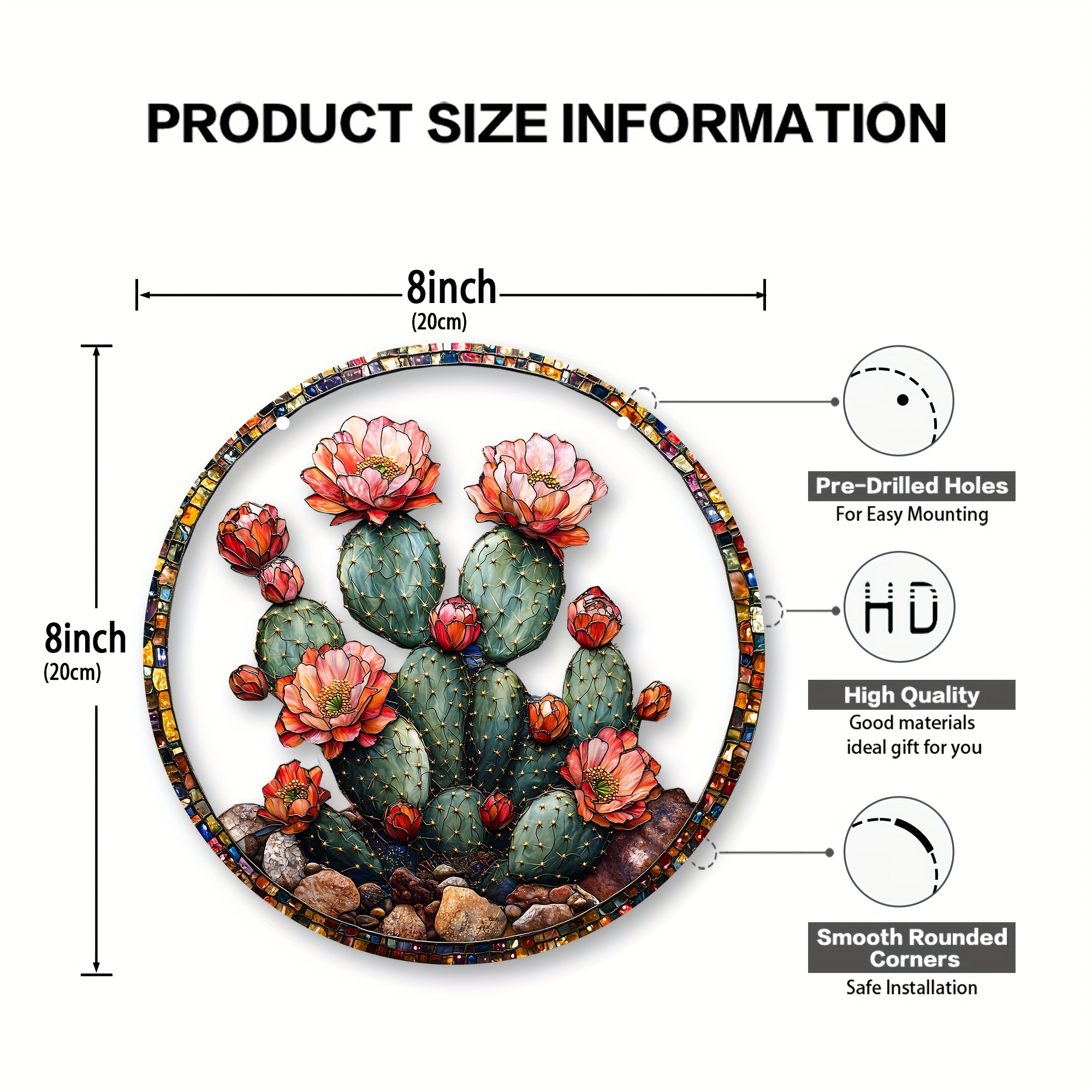 stained glass window film spotlight sold on Temu United States