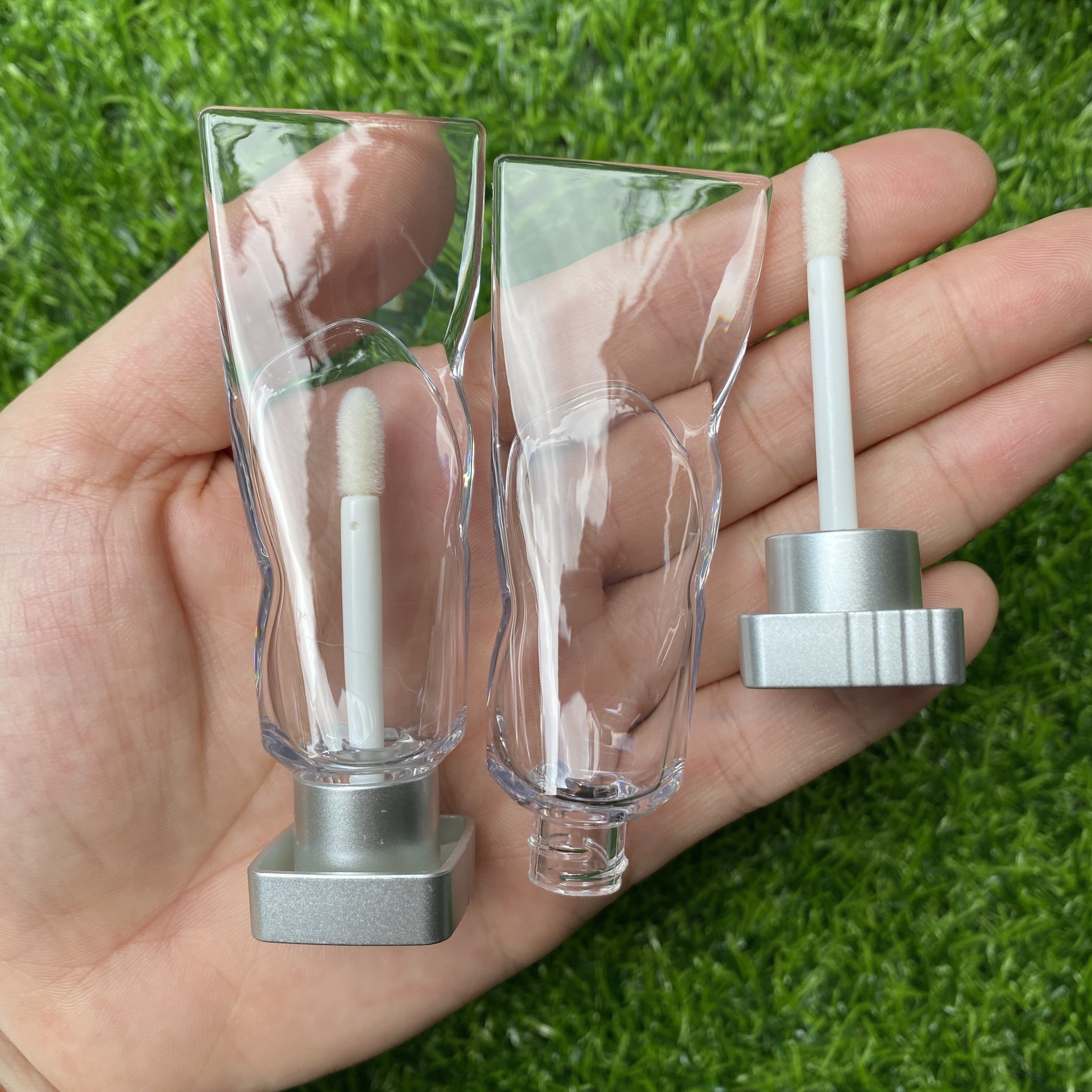 1pc Transparent Portable Jar-shaped Lip Gloss Tube With Applicator ...