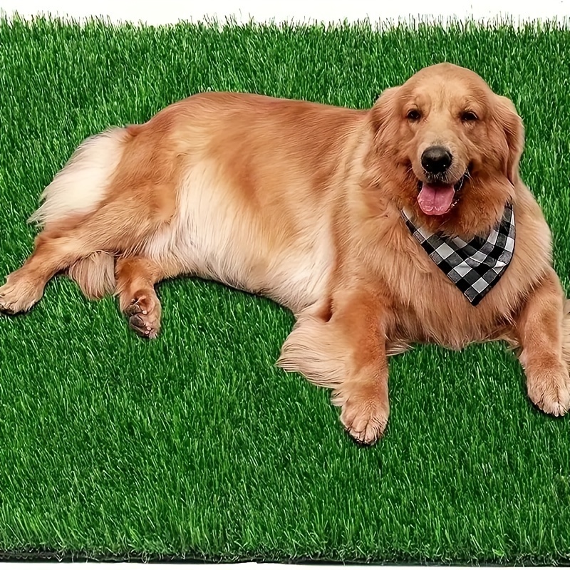 1pc Grass Artificial Turf, Simulation Lawn For Pets Playing, Plastic ...