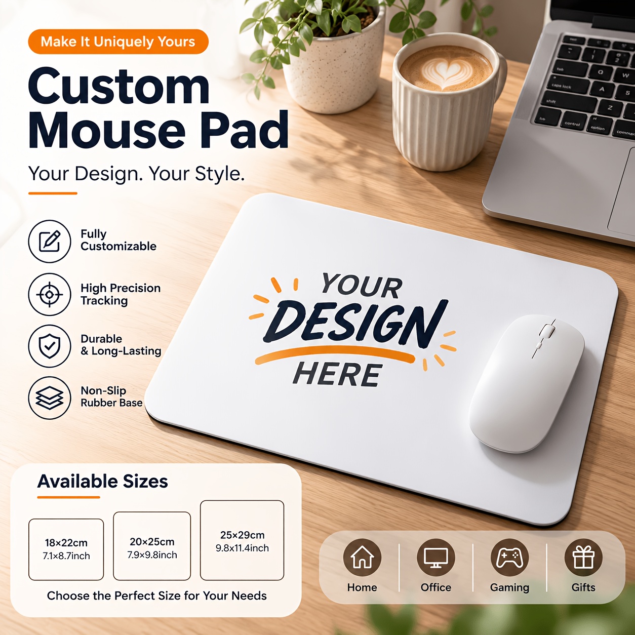mouse mats custom sold on Temu United States