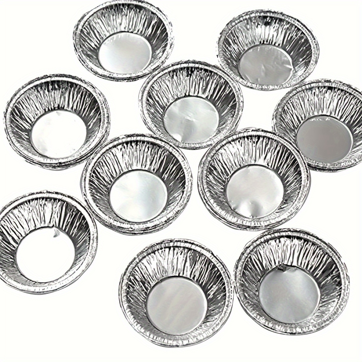 20pcs Aluminum Foil Baking Cups - Disposable Tart Molds Mini Pie Tin ...