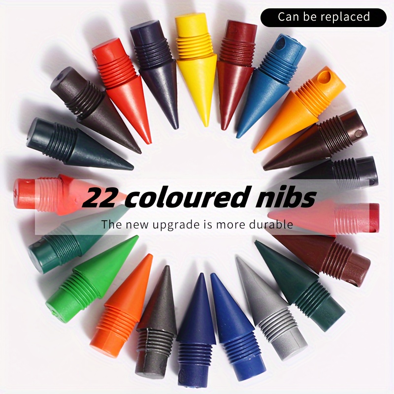 23 Pièces/ensemble 22 Couleurs Crayons À Dessin Éternels - Temu France