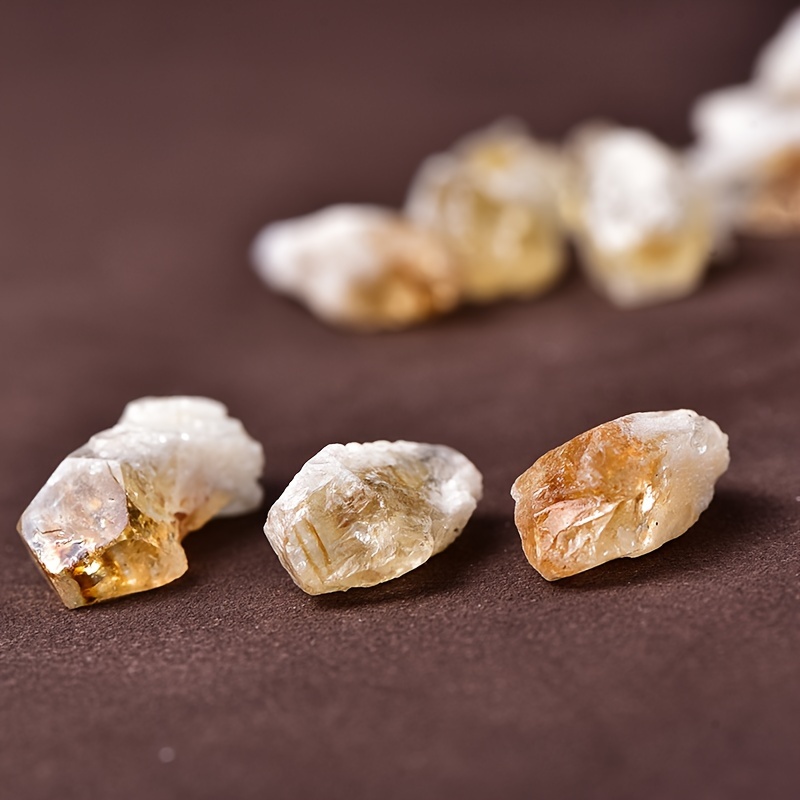 yellow crystal crushed stone pellets mineral specimen indoor decoration ...