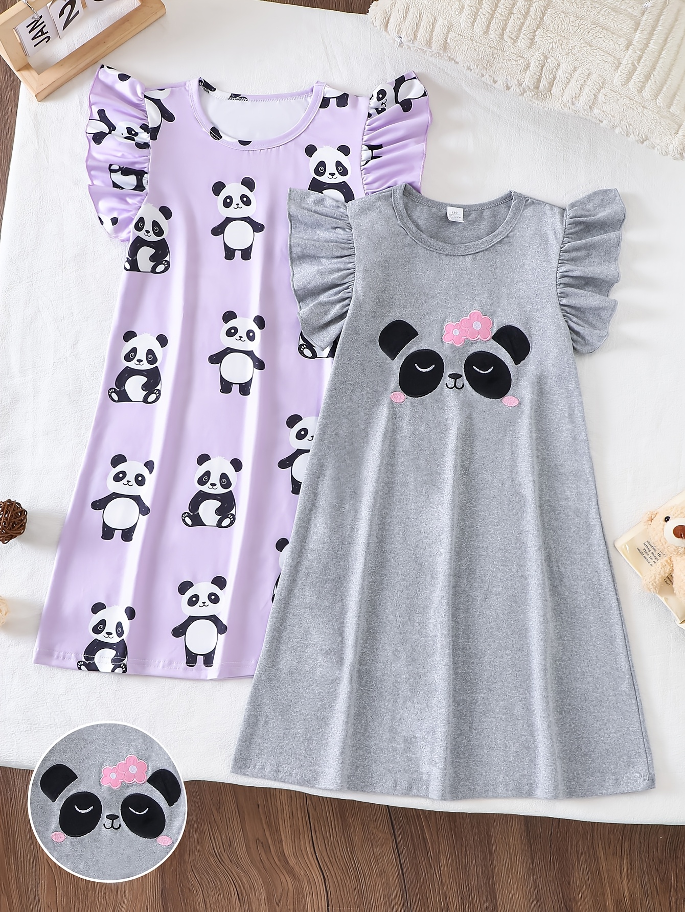 panda pajamas girls sold on Temu United States