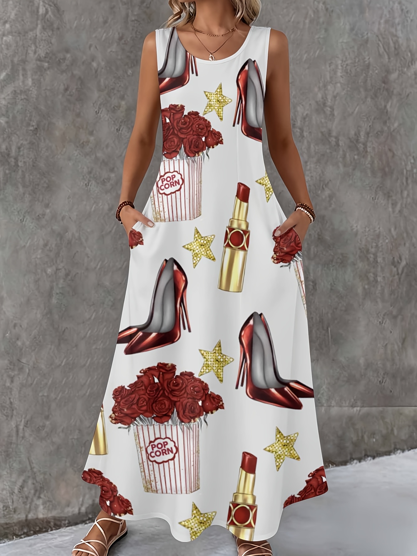 popcorn dress sold on Temu United States
