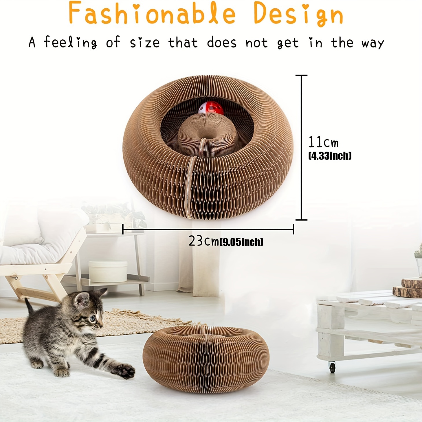 Cat Scratcher Lounge Corrugated Cardboard Scratch Pad - Temu