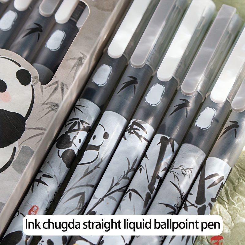 panda gel pens quick dry ink fine point black chinese style - Temu