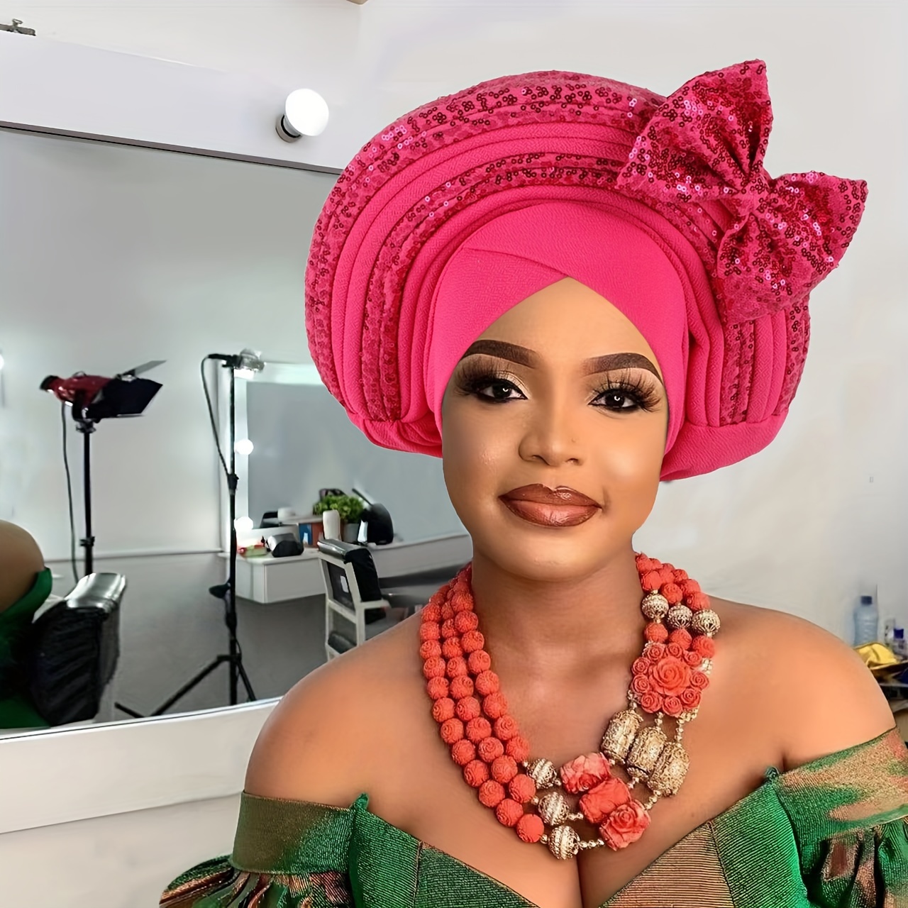 African wedding headdress | Beachweddingtips.com