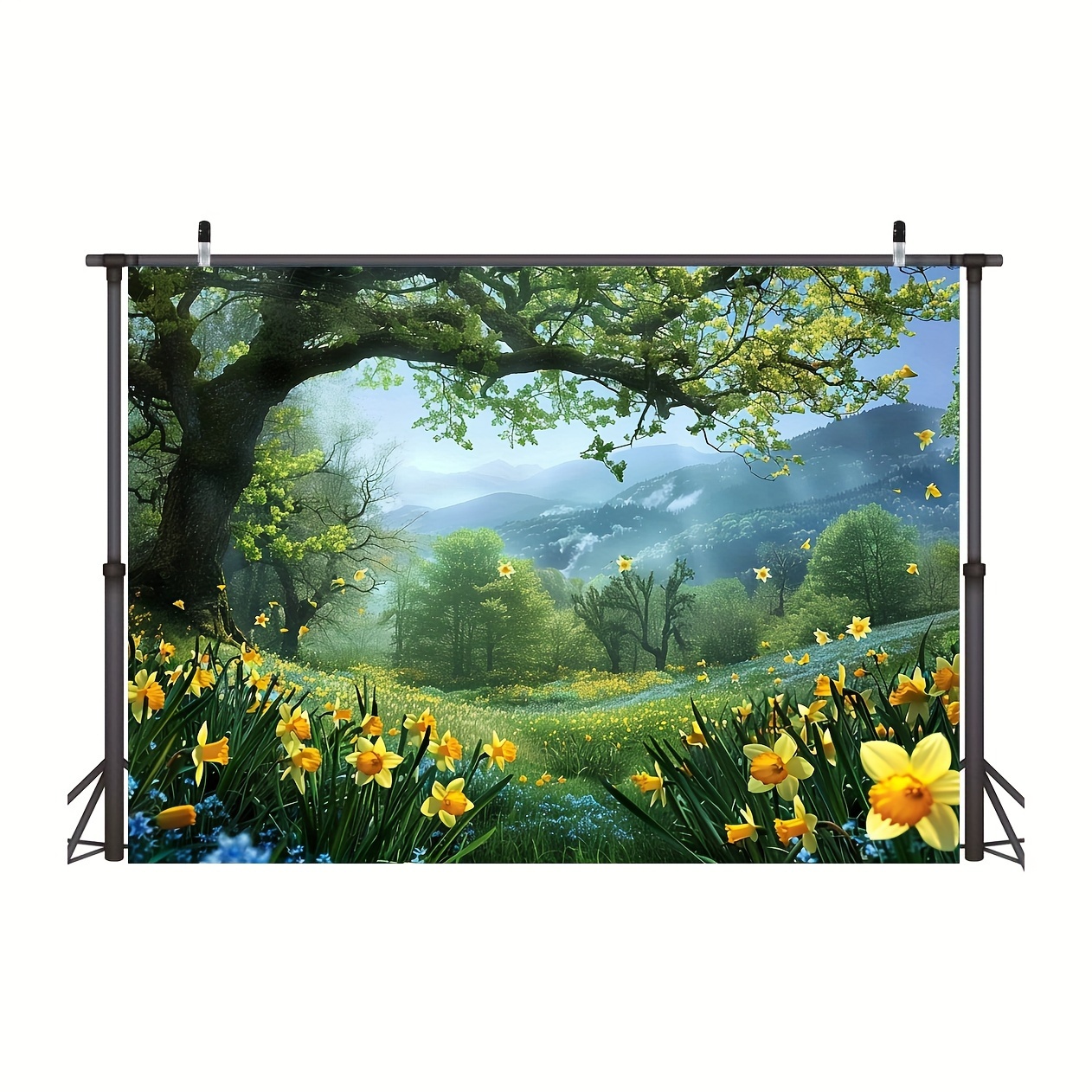 1pc Spring Scenery Backdrop Forest Path Sunshine Flower Photography ...