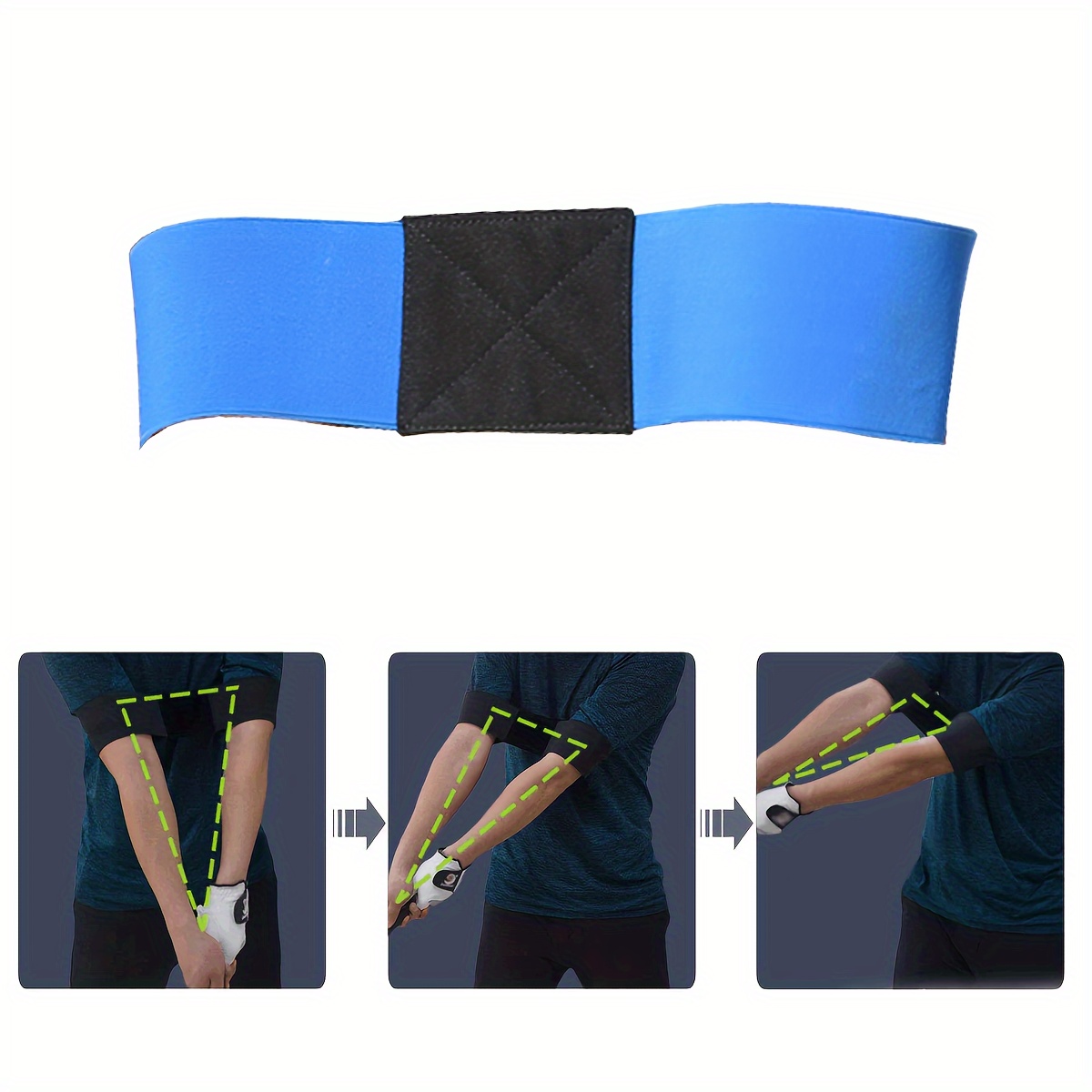 Golf Swing Trainer Arm Band Professional Elastic Gesture - Temu