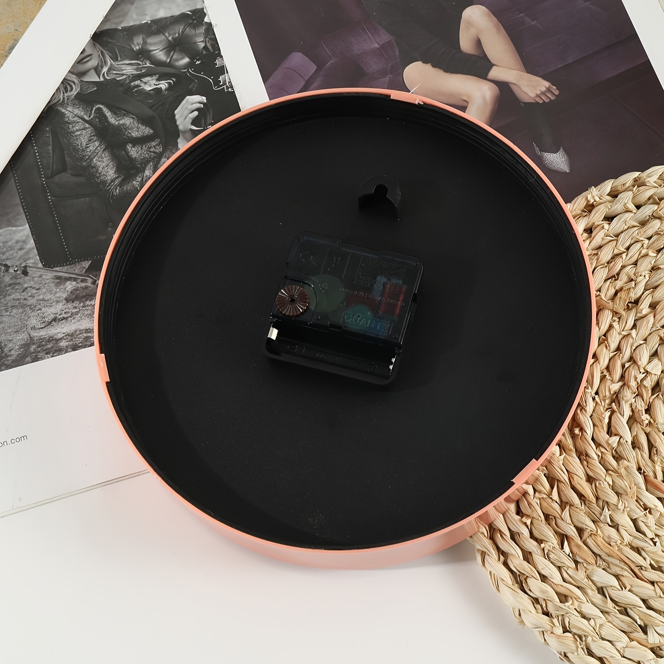 1pc 8 Inch Scanning Silent Movement Wall Clock Classic Simple Casual ...