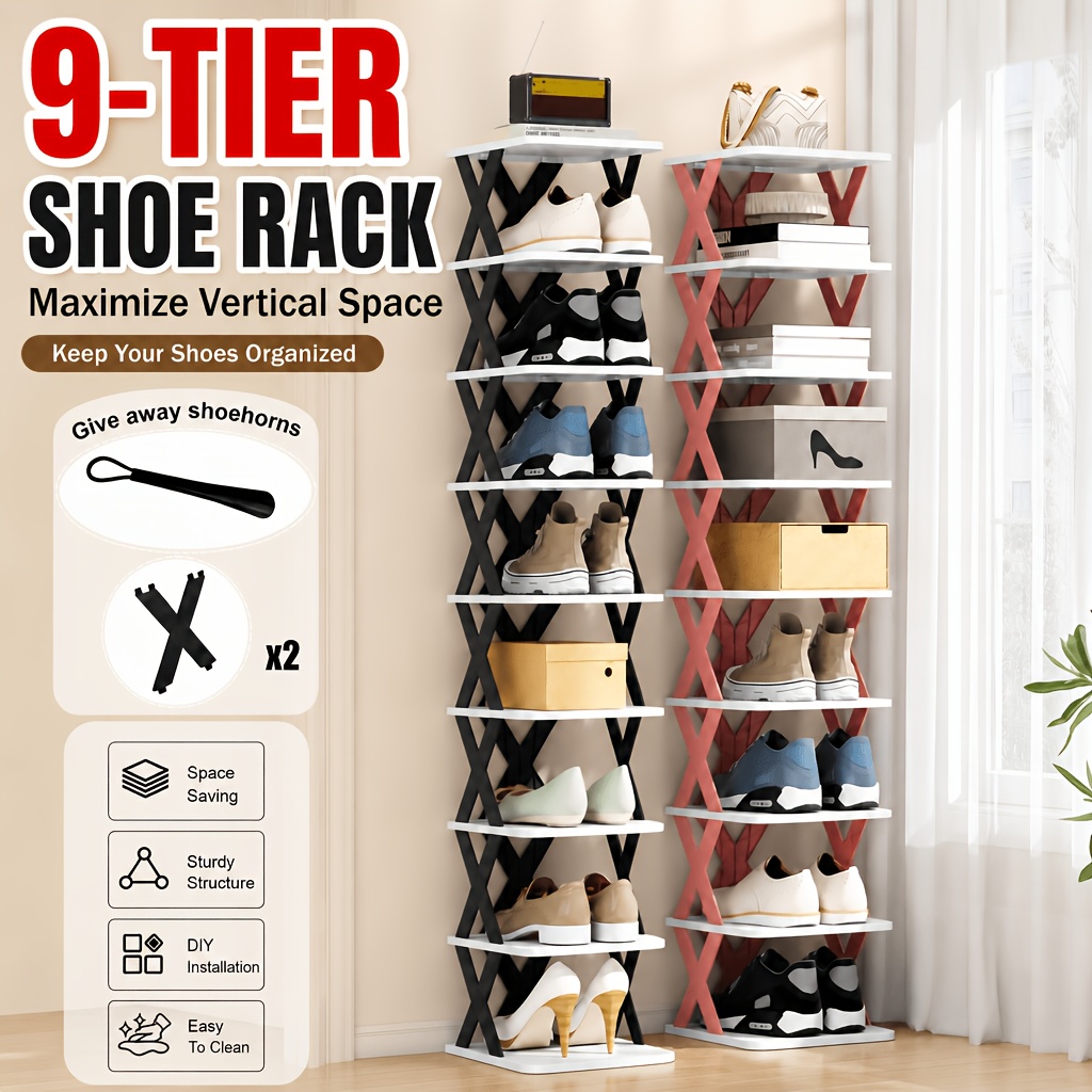 vertical shoe racks sold on Temu United States