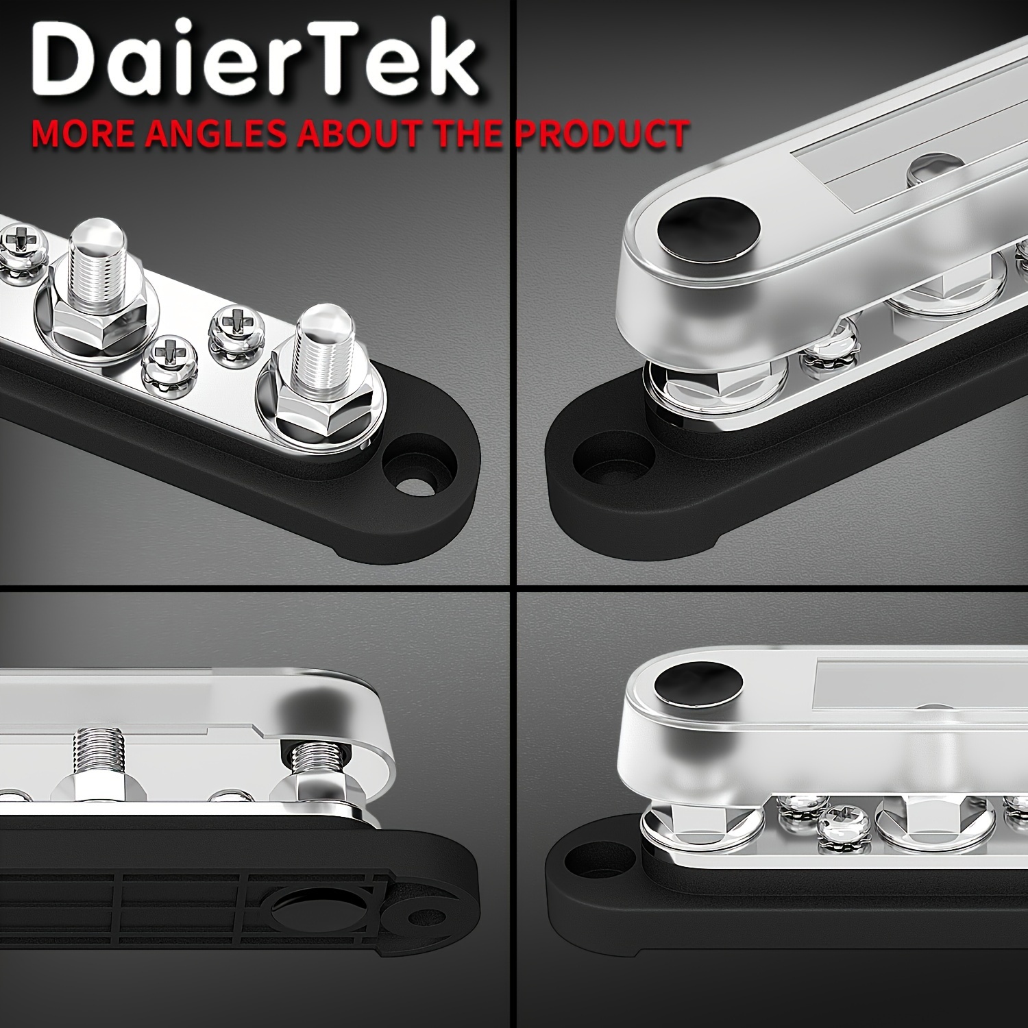 12v Bus Terminal Block (m8) Terminal Stud 6 X #8 (m4) Screw - Temu